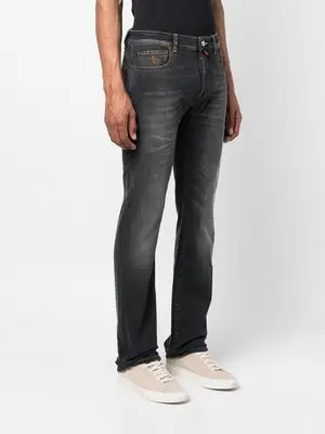 BILLIONAIRE Straight-leg Jeans With Logo Patch