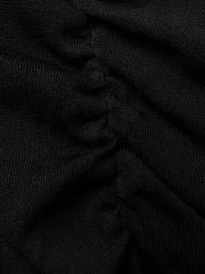 Saint Laurent Semi-sheer One-sleeve Long Dress