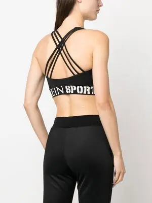 PLEIN SPORT Logo-print Sport Bra