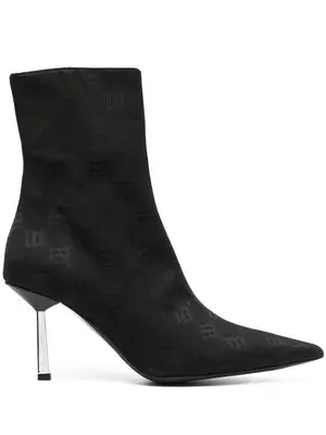 MISBHV Monogram Pointed-toe Boots