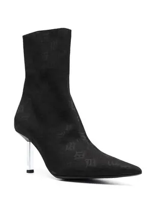 MISBHV Monogram Pointed-toe Boots