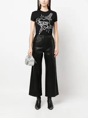 Philipp Plein Logo-embellished T-shirt - Black