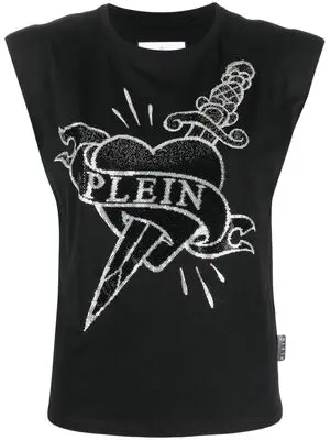 Philipp Plein Padded Shoulder Camis Tanks For Women