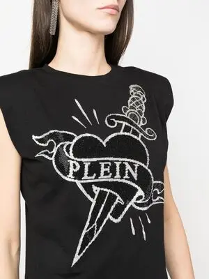 Philipp Plein Crystal-embellished Tank Top