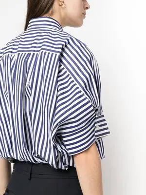 Sacai Striped Panelled Shirtdress