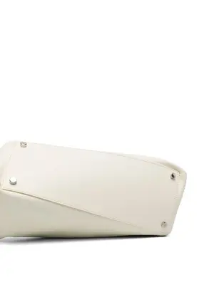 Sunnei Oversized Zip-up Satchel - Neutrals