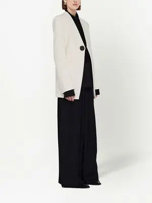 JIL SANDER Ruffle-trim Long-sleeved Shirt - Black