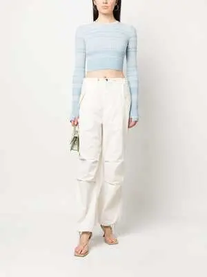 Elisabetta Franchi Striped Cropped Jumper