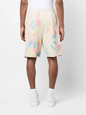 BARROW Tie-dye Print Logo Shorts