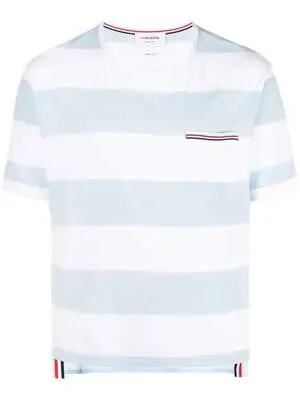 Thom Browne Rwb Pocket Striped T-shirt