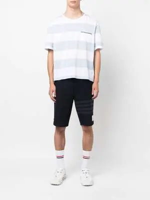 Thom Browne Rwb Pocket Striped T-shirt