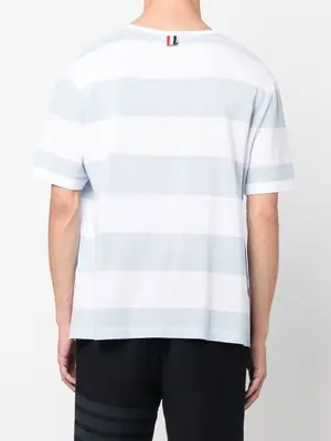 Thom Browne Rwb Pocket Striped T-shirt