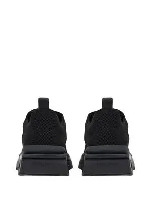 FERRAGAMO Gancini Plaque Low-top Sneakers - Black