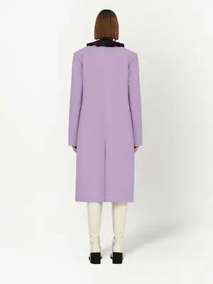JIL SANDER V-neck Single-breasted Coat