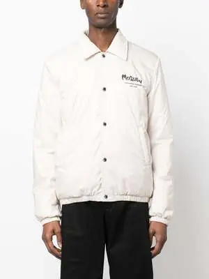 Alexander McQueen Logo-print Bomber Jacket