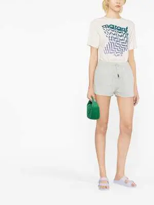 MARANT ETOILE Mifa Logo-print Track Shorts - Blue