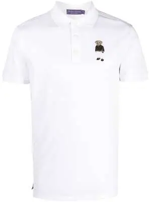 Ralph Lauren Purple Label Polo Bear Motif Polo Shirt