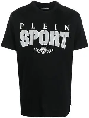 PLEIN SPORT Logo-print T-shirt - Black
