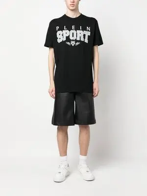 PLEIN SPORT Logo-print T-shirt - Black