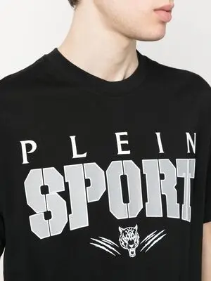 PLEIN SPORT Logo-print T-shirt - Black