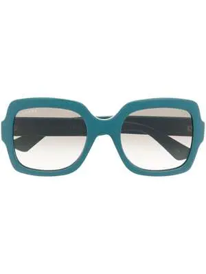 Gucci Oversized Square-frame Sunglasses - Blue