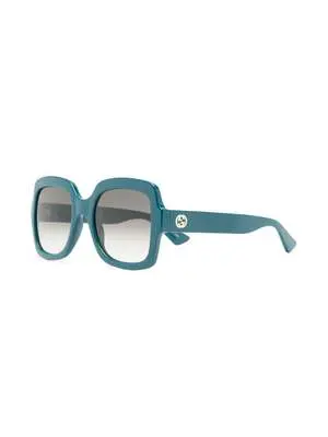 Gucci Oversized Square-frame Sunglasses - Blue