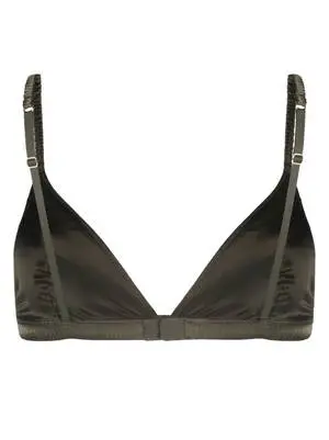 MAISON CLOSE Silk Triangle Cup Bra - Green