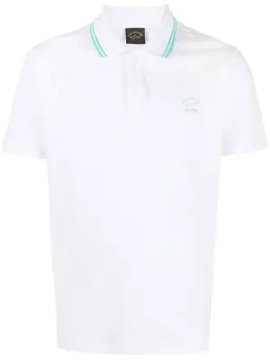 Paul & Shark Logo-print Polo Shirt - White