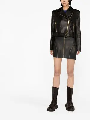 Balmain Leather Biker Jacket