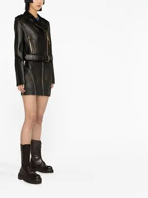 Balmain Leather Biker Jacket