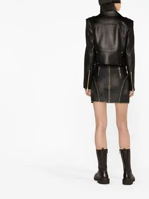 Balmain Leather Biker Jacket