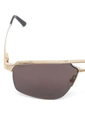 Cartier Pilot-frame Tinted-lenses Sunglasses