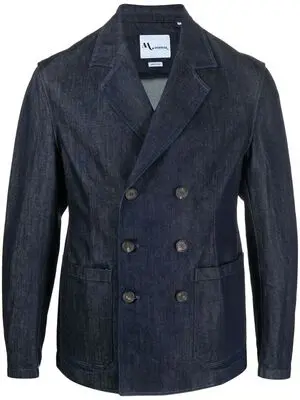 DOPPIAA Double-breasted Denim Blazer