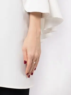 Shay 18k Rose Diamond And Pearl Ring