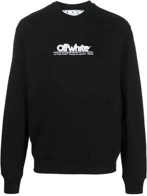 Off-White Logo-embroidered Long-sleeve Sweatshirt