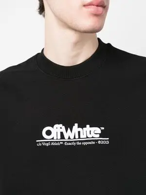 Off-White Logo-embroidered Long-sleeve Sweatshirt