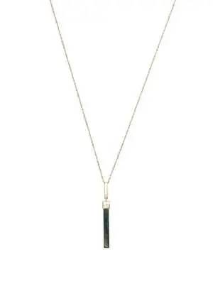 Mateo Onyx Bar Pendant Necklace - Green