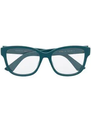 Gucci Logo Glasses - Blue