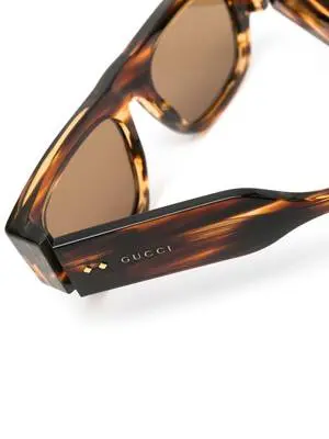 Gucci Logo Square-frame Sunglasses