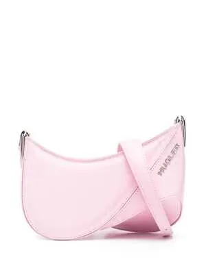 MUGLER Small Spiral Curve Embossed Crossbody Bag