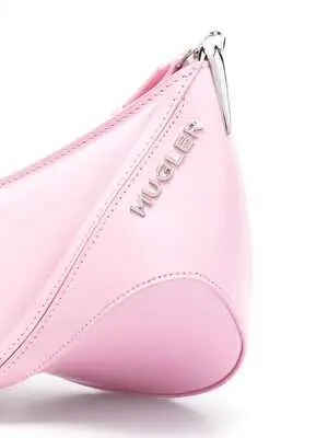 MUGLER Small Spiral Curve Embossed Crossbody Bag
