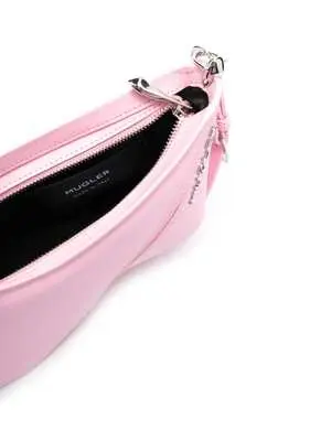 MUGLER Small Spiral Curve Embossed Crossbody Bag