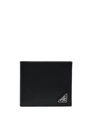 Prada Triangle-logo Bifold Wallet - Black