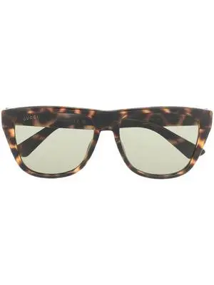 Gucci Pilot-frame Sunglasses - Brown