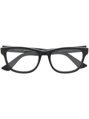 Gucci Logo Lettering Square Frame Glasses