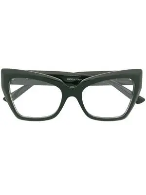 Balenciaga Balenciaga Eyewear Cat-Eye Frame Glasses Green