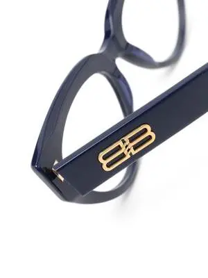 Balenciaga Logo-engraved Cat-eye Glasses