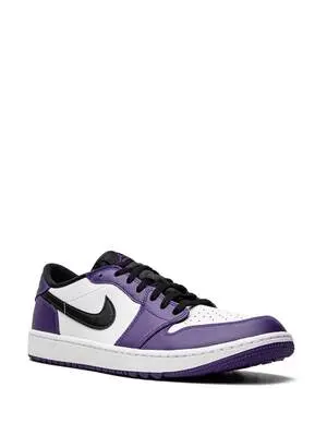 JORDAN Air 1 Low Golf Court Sneakers - Purple