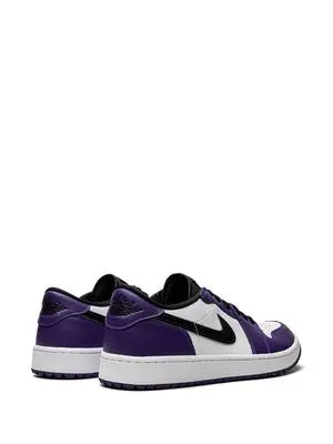 JORDAN Air 1 Low Golf Court Sneakers - Purple