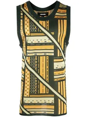 Ahluwalia Graphic-print Tank Top - Green
